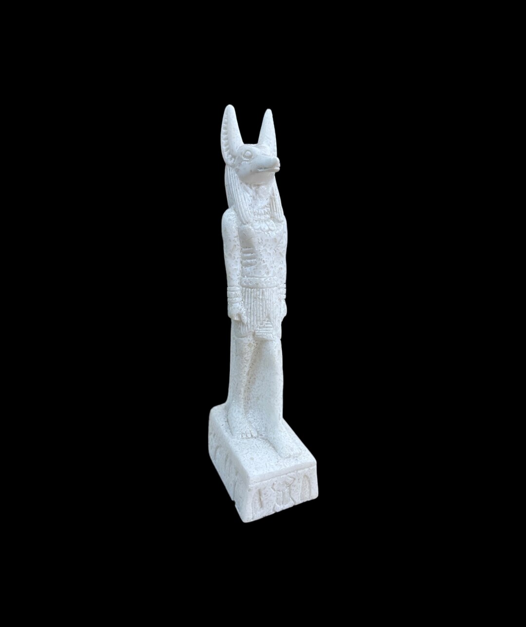 Anubis Jackal Statue - Hand-carved Egyptian Alabaster Statue - Ancient ...
