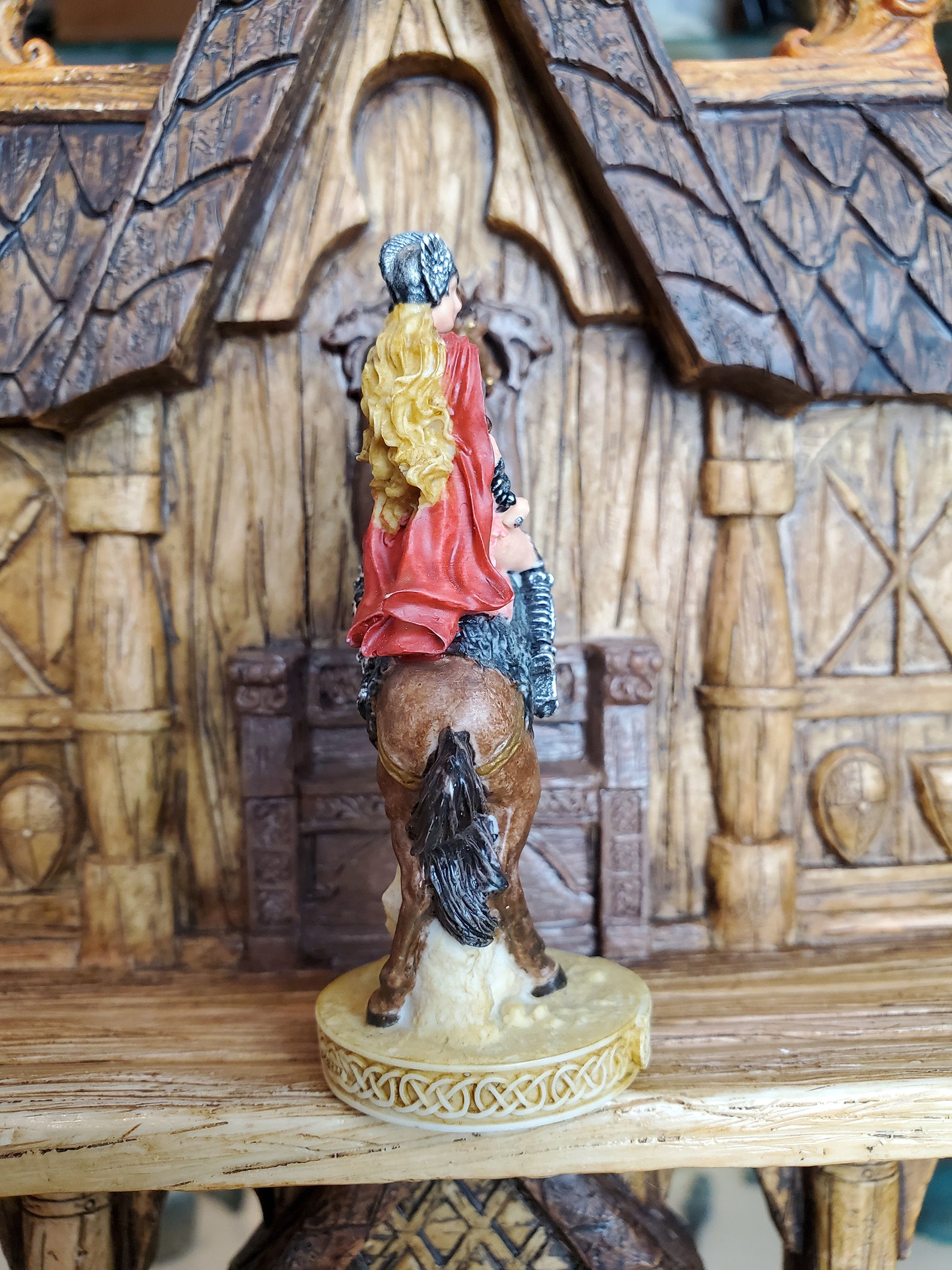 Valkyrie Mini Statue - Vintage Small Hand-painted Norse Valkyrie - Mini ...