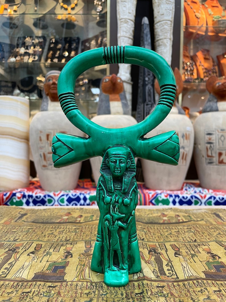 Egyptian Ankh God Anubis With Pharaoh Ankh Handmade in - Etsy