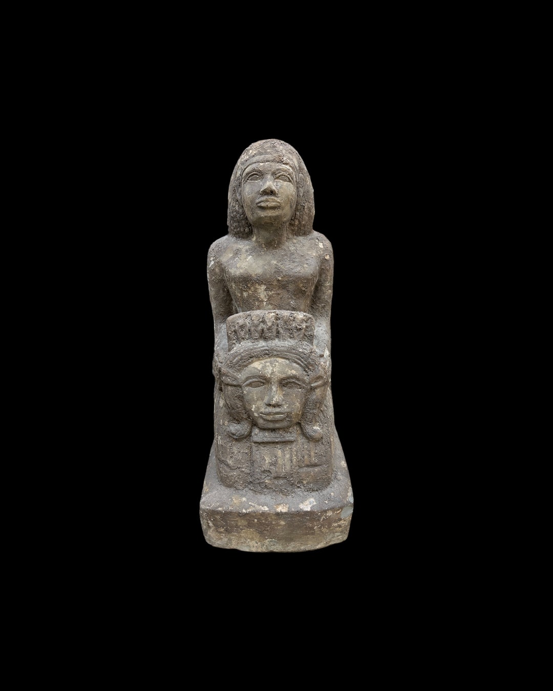Egyptian Khai-hapi Statue Ancient Egyptian Block Statue Heavy Hand ...