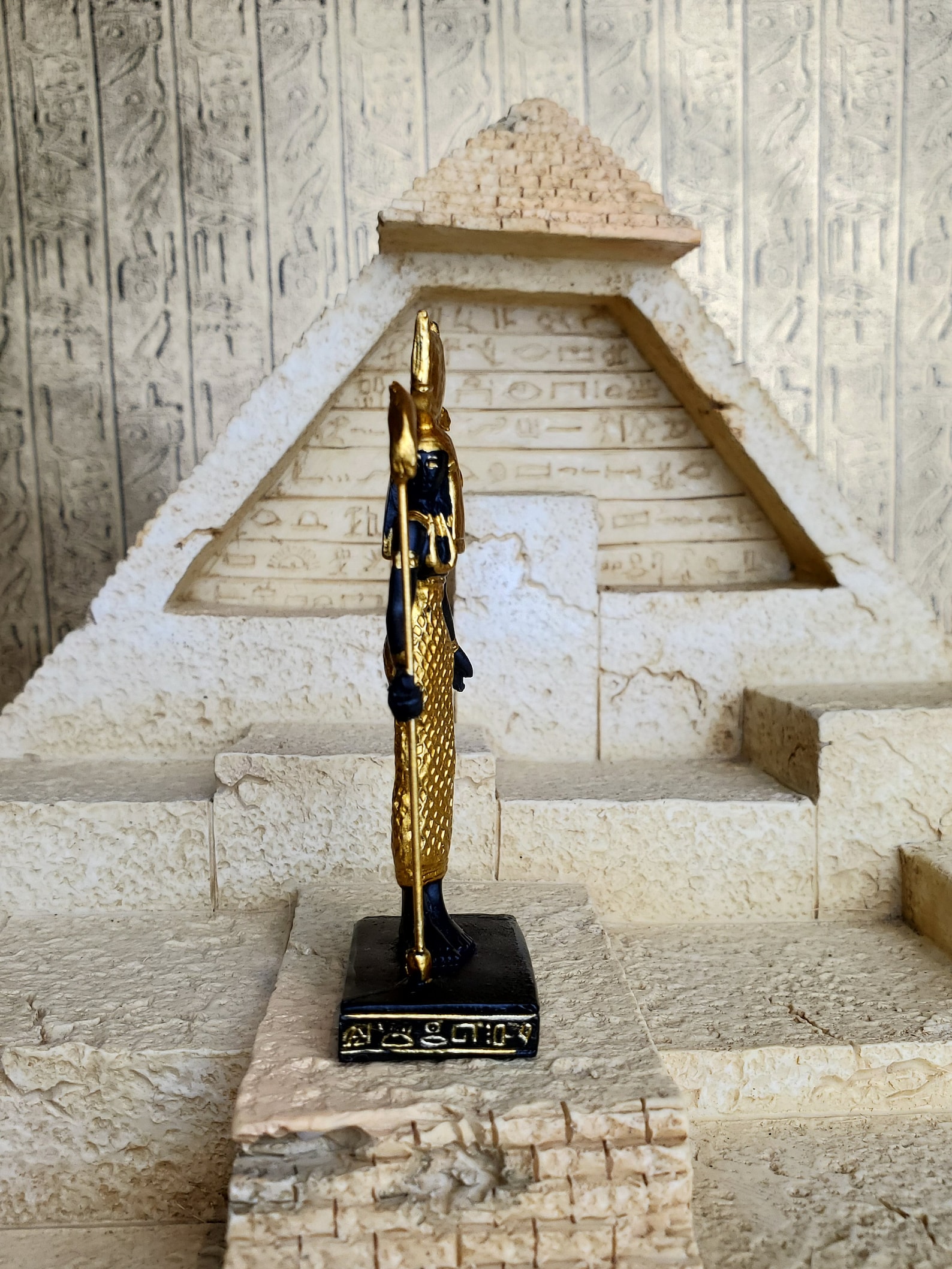 Vintage Isis Mini Statue Small Hand-Painted Ancient Egyptian | Etsy