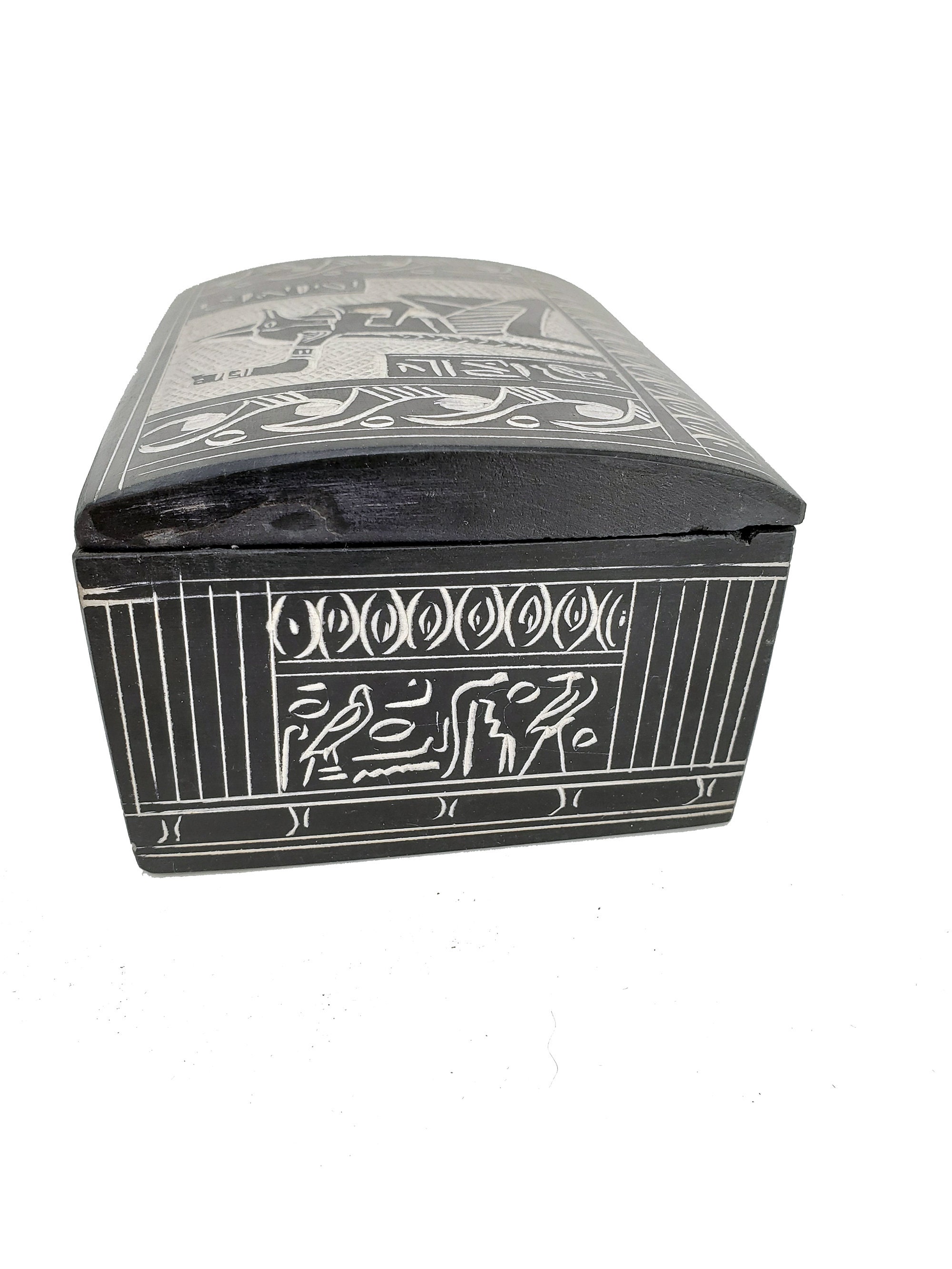 Hand-carved Anubis Basalt Jewelry Box Made in Egypt Heavy | Etsy