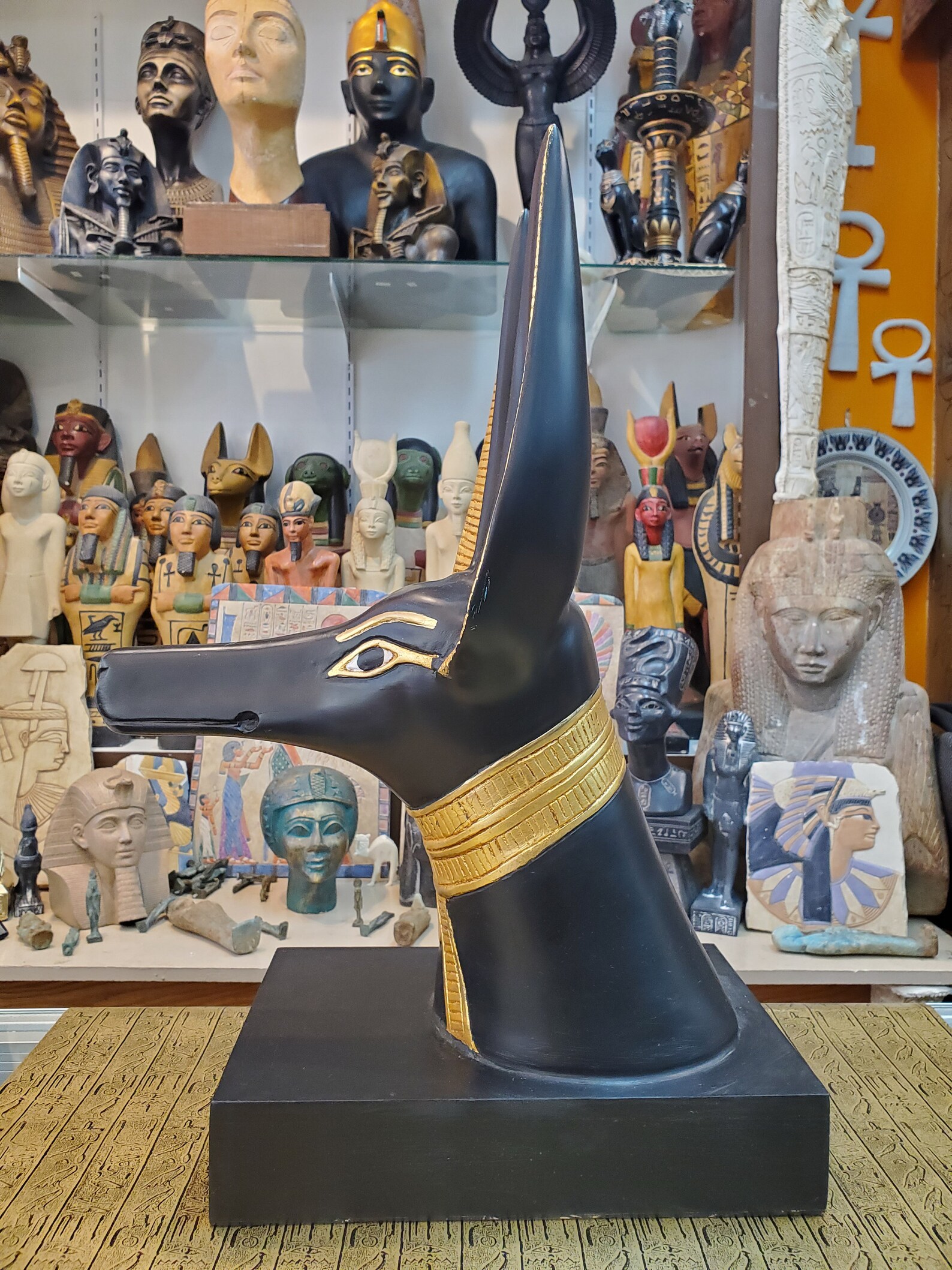 Vintage Anubis Bust - Life-size Reproduction Made in Egypt - Etsy