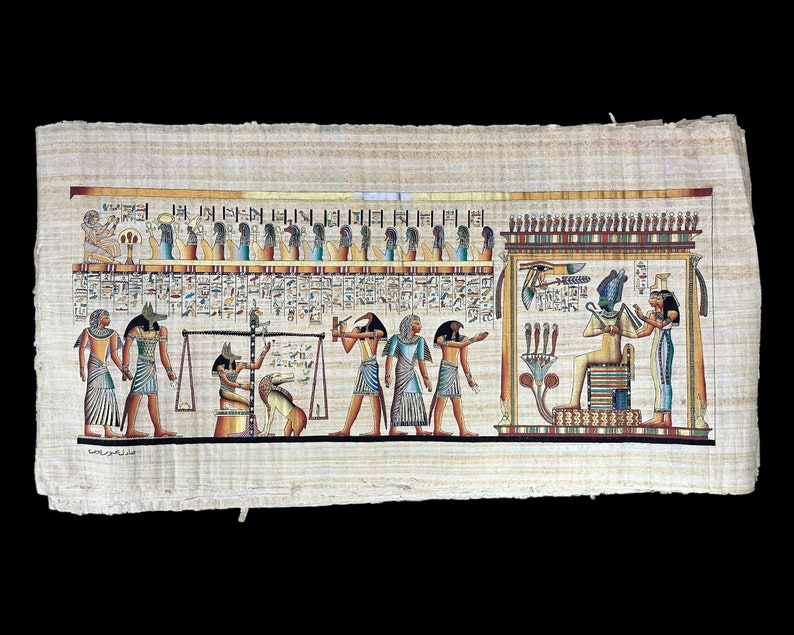 Hall of Judgement Papyrus Ancient Egyptian Afterlife Hall of Judgement ...