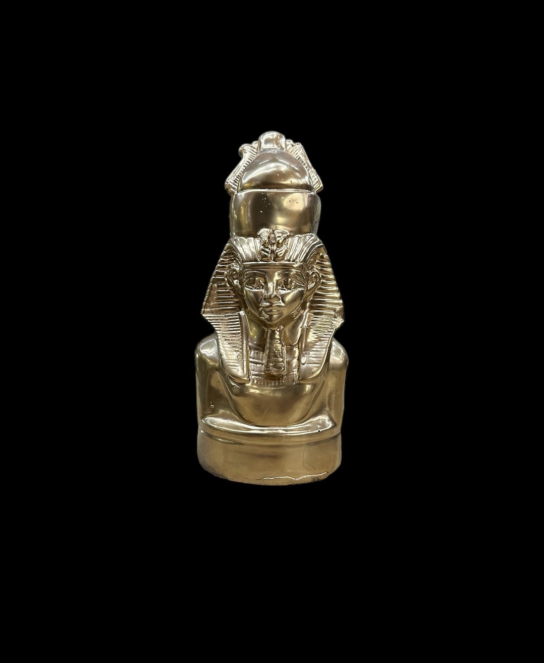 Egyptian Pharaoh Golden Statue - Ancient Egyptian Pharaonic Statue ...
