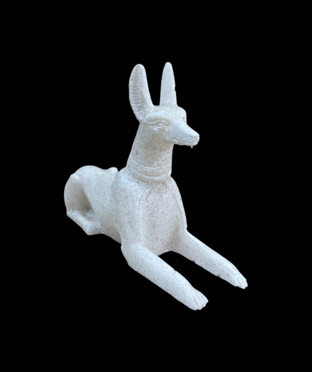 Anubis Jackal Statue - Hand-carved Egyptian Alabaster Statue - Ancient ...