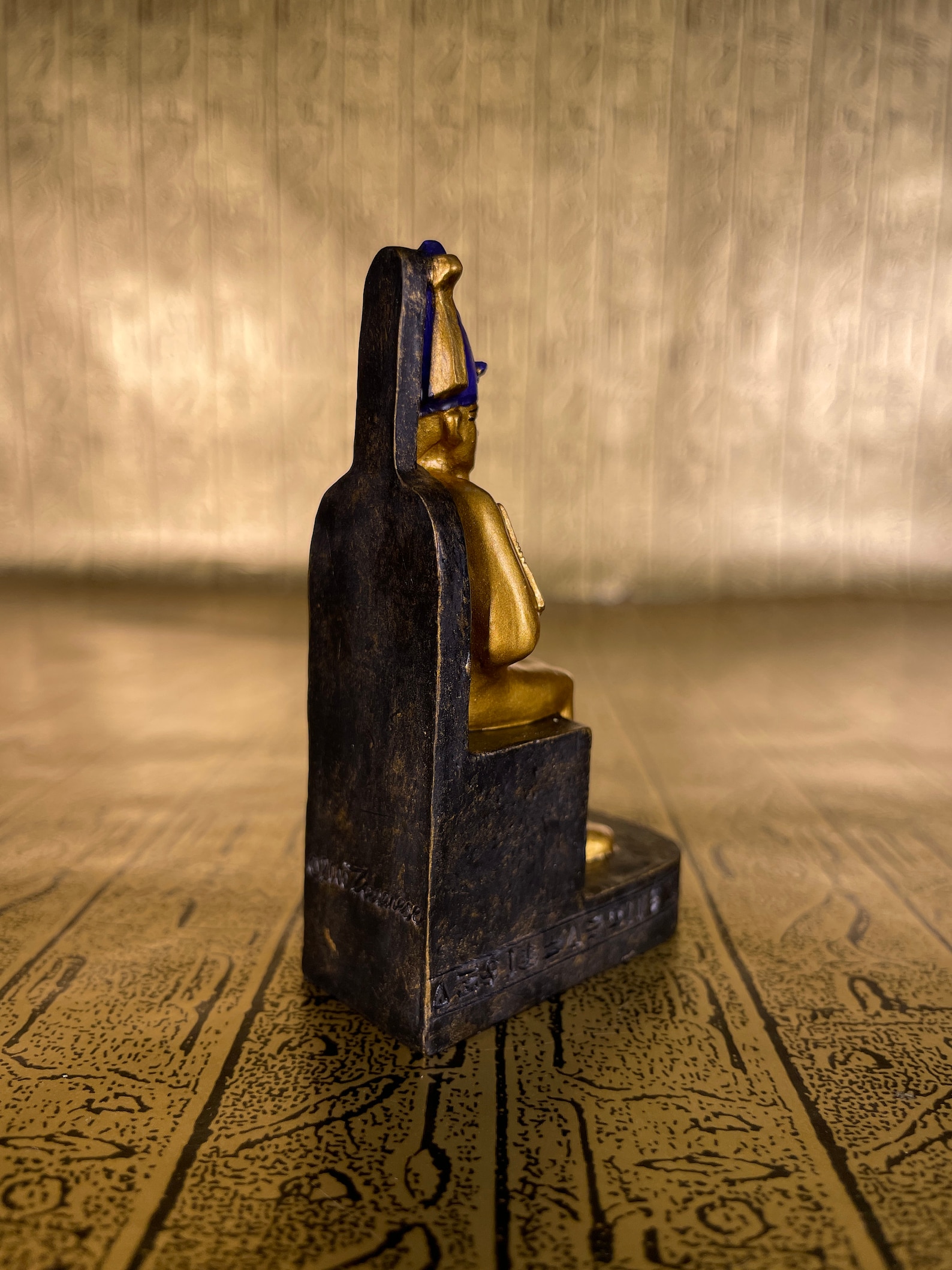 Vintage Osiris Mini Statue - Small Hand-painted Ancient Egyptian God ...