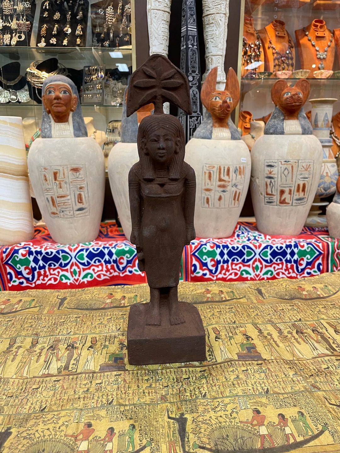 Seshat Statue - Egyptian Goddess of Wisdom & Knowledge Sesat - Made in ...