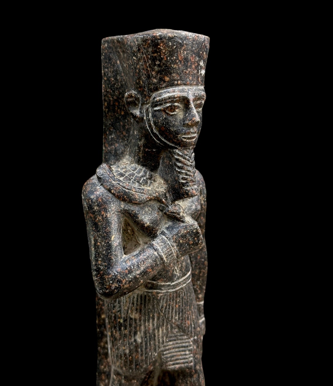 Amun Ra Statue - Black Granite Statue - Ancient Egyptian God Amon Re ...