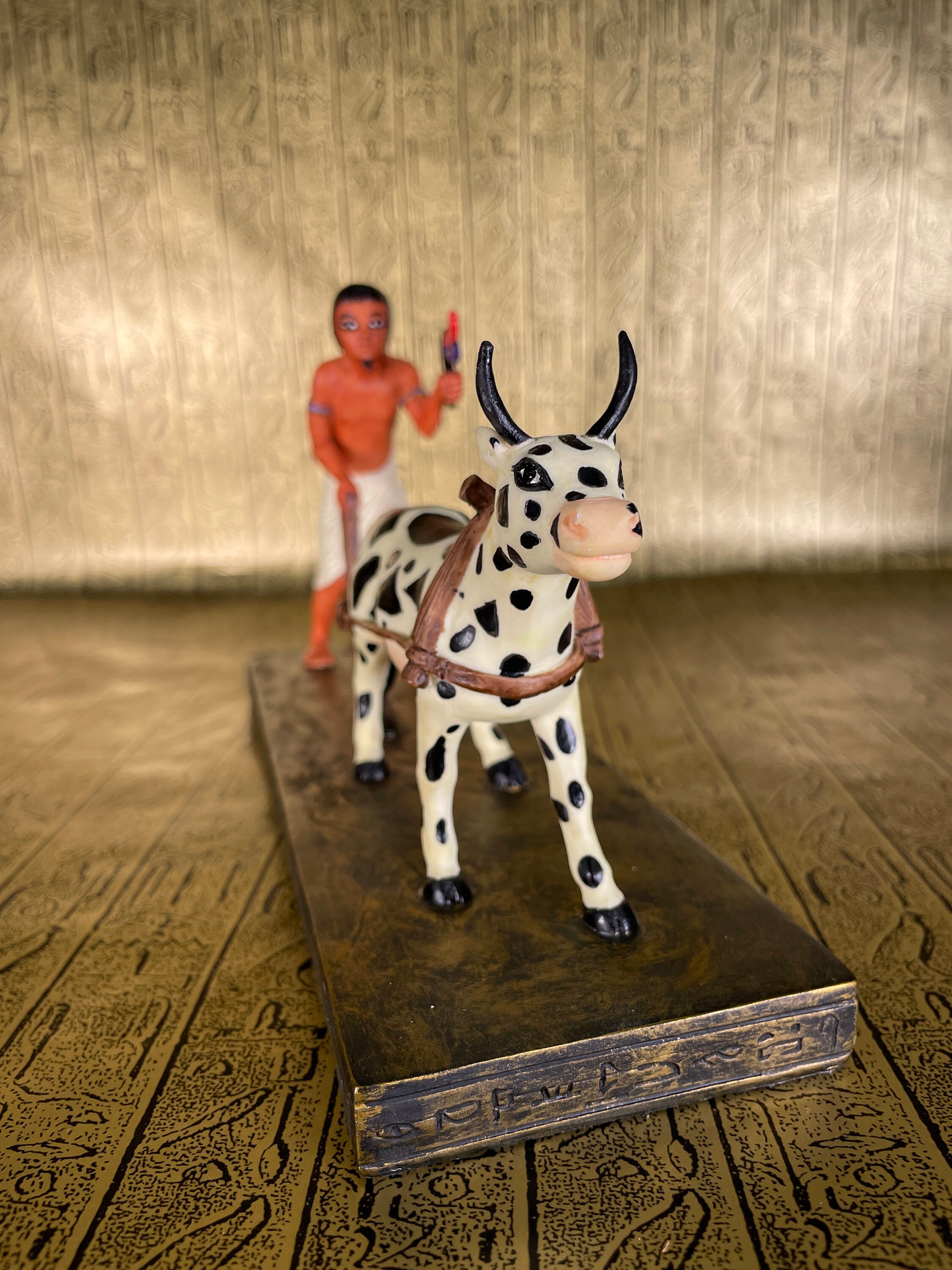 Vintage Egyptian Farmer Statue Ancient Egyptian Farmer With | Etsy