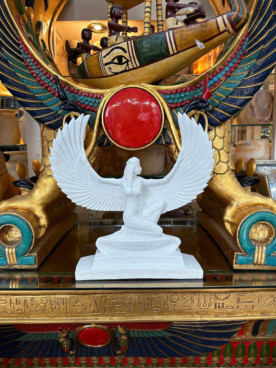 Goddess Isis Statue - Ancient Egyptian Goddess Aset Altar Statue ...