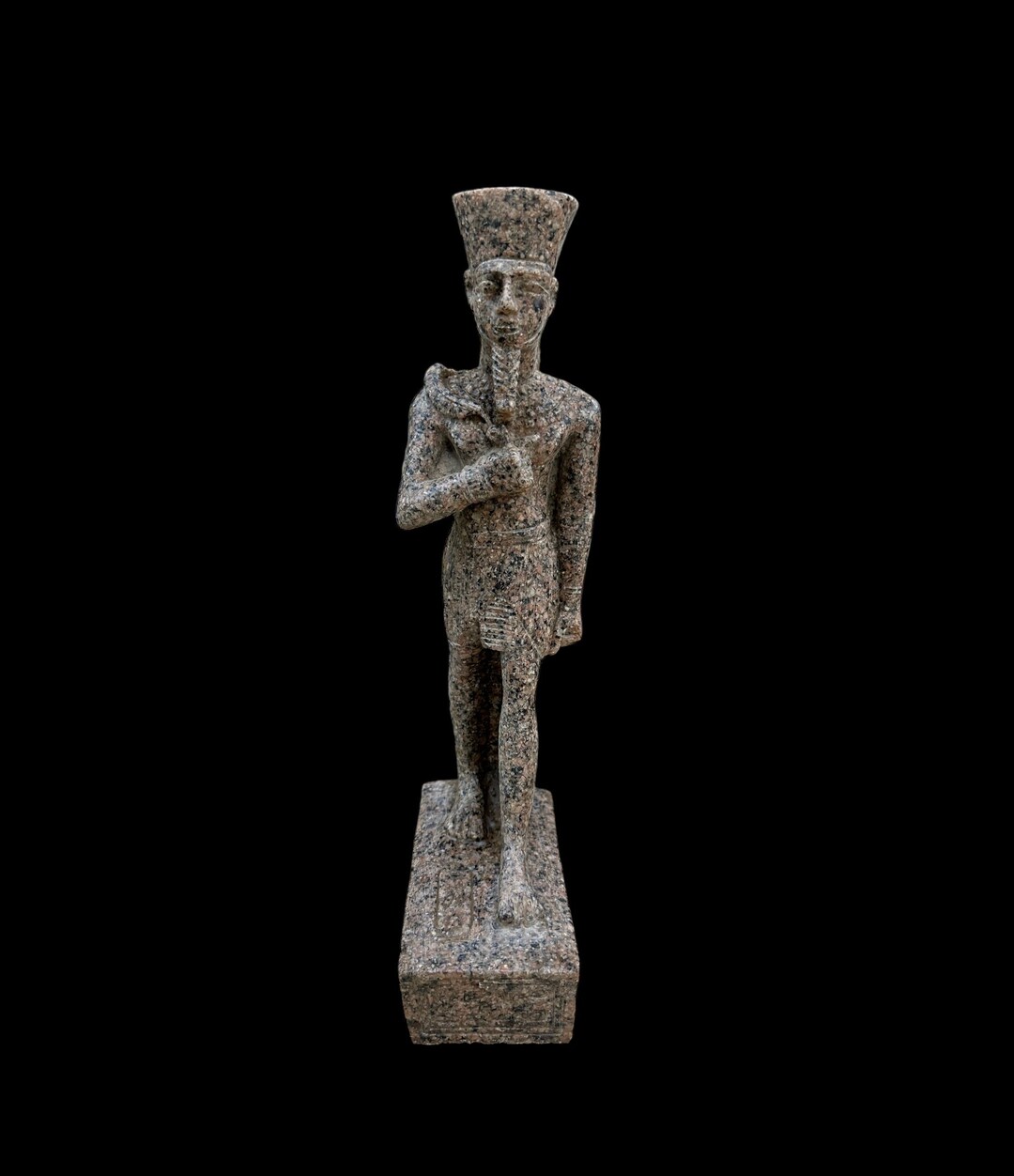 Amun Ra Statue - Red Granite Statue - Ancient Egyptian God Amon Re ...