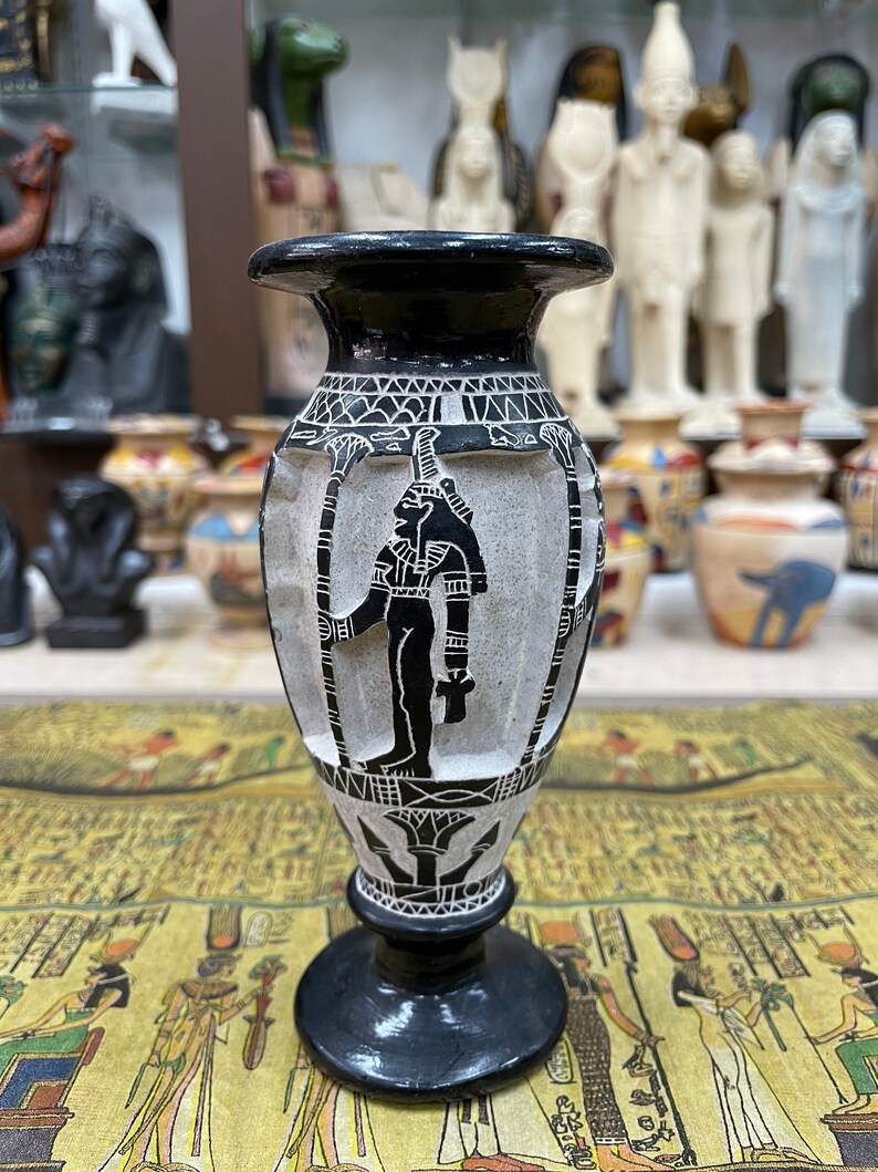 Basalt Vase Hand-carved Made in Egypt Heavy Solid Basalt - Etsy