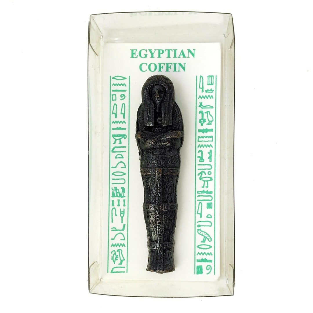 Mini Ancient Egyptian Sarcophagus - Beautiful Bronze Vintage ...