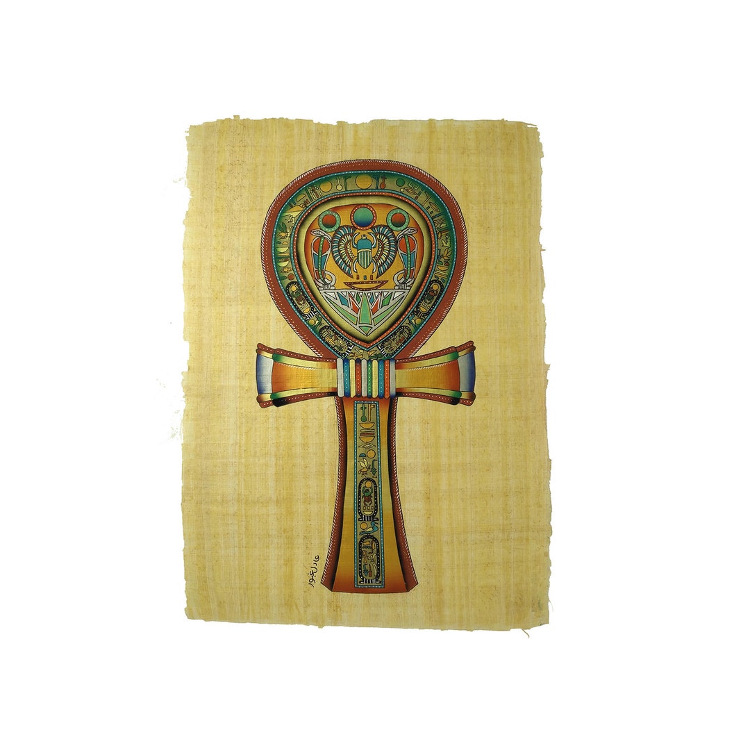 Ancient Egyptian Ankh Papyrus -symbol of Eternal Life, Balance ...