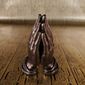 Vintage Praying Hands Mini Statue - Small Hand-crafted Mini Altar ...