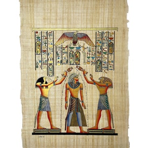 Thoth and Horus Blessing Ramses II With Eternal Life - Made in Egypt ...