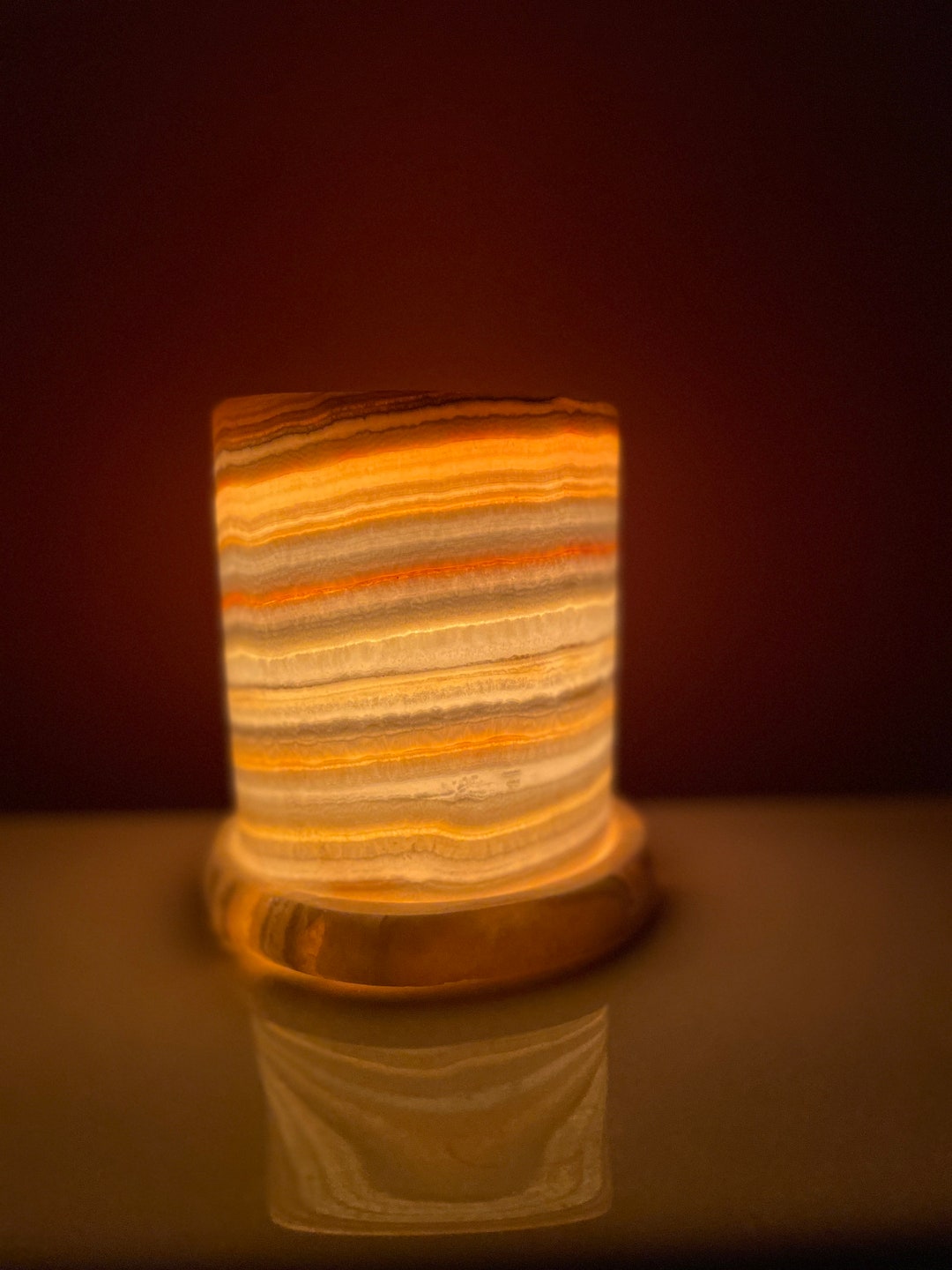 Egyptian Alabaster Tea-light Holder - Hand-carved in Egypt ...