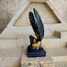 Vintage Isis Mini Statue - Small Hand-painted Ancient Egyptian Goddess ...