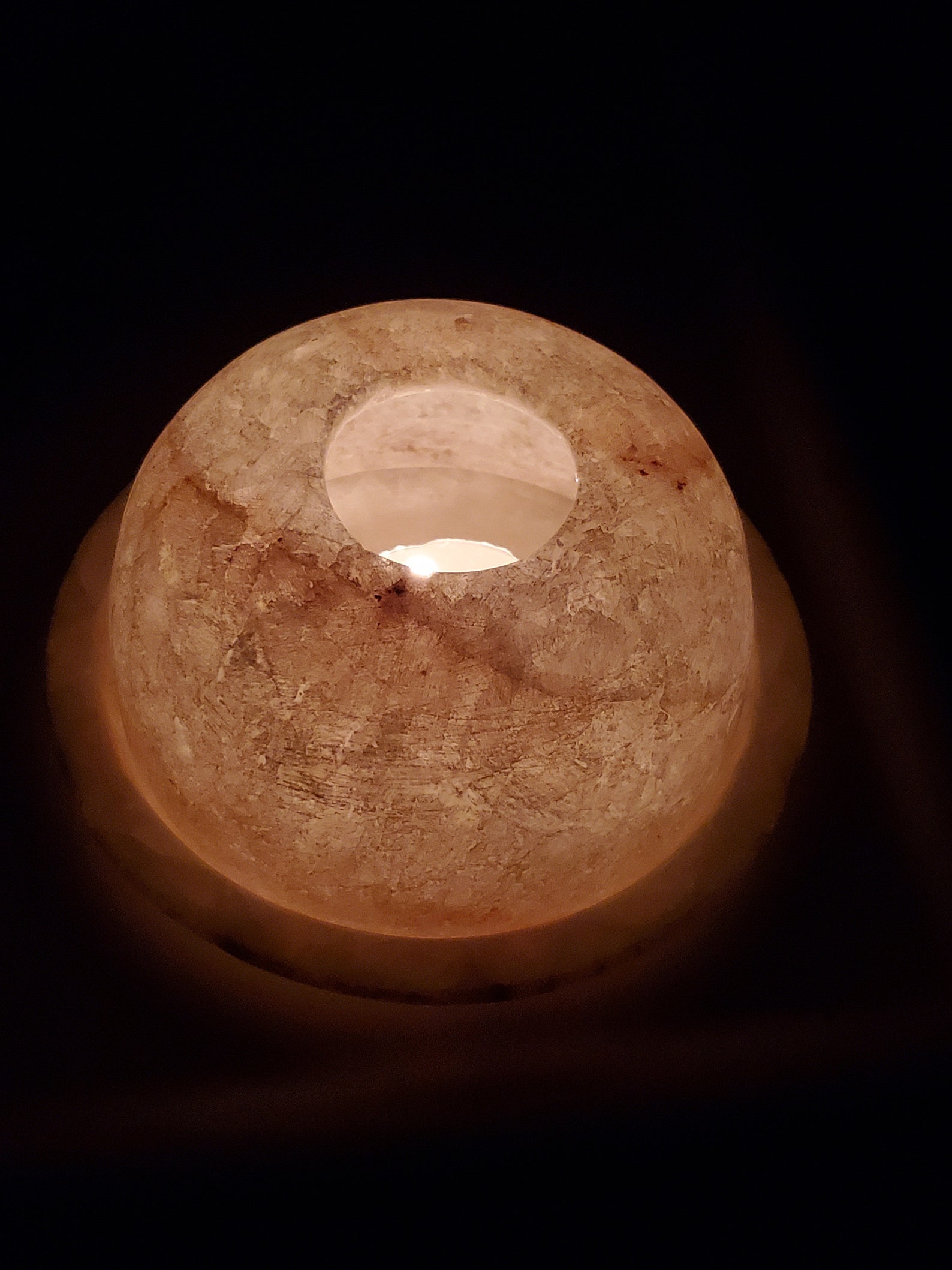 Egyptian Alabaster Tea-light Holder - Hand-carved in Egypt ...
