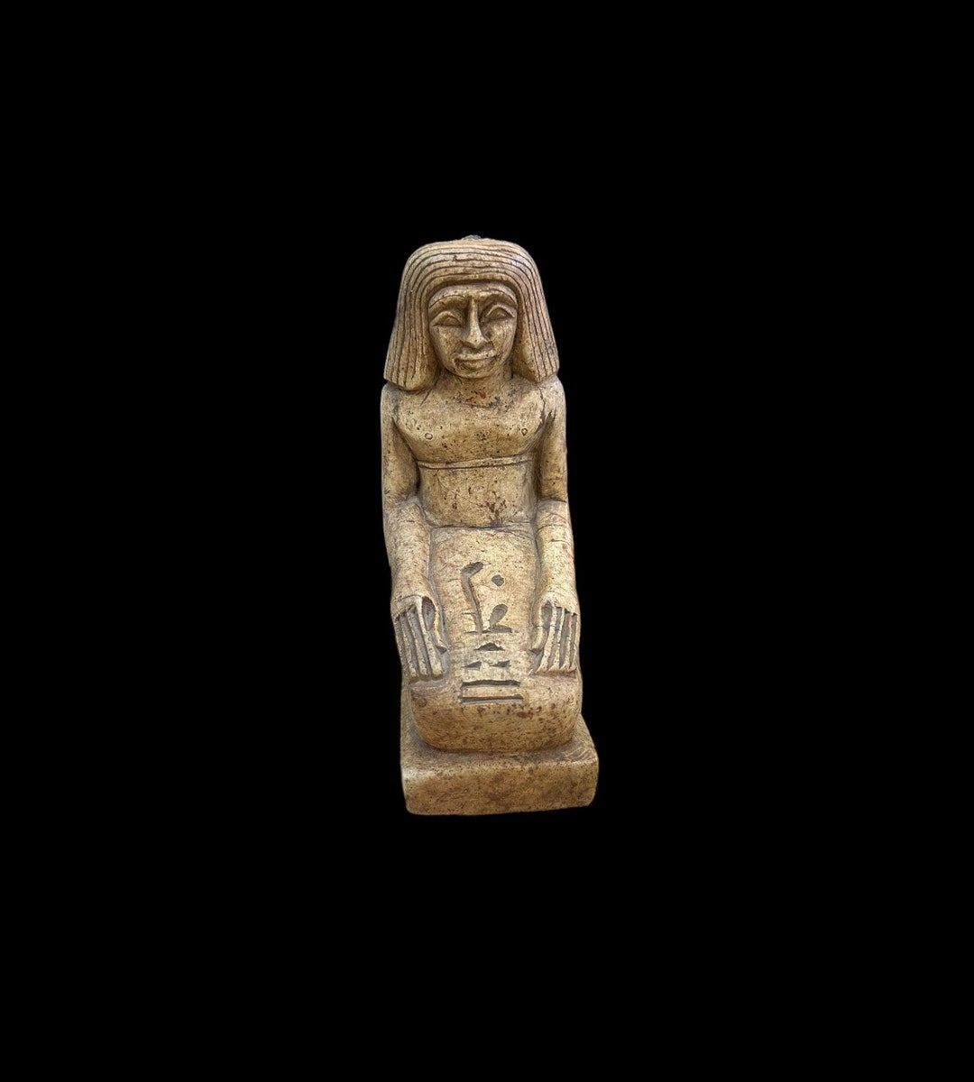 Egyptian Kneeling Scribe Statue - Ancient Egyptian Scribe Statue - Made ...
