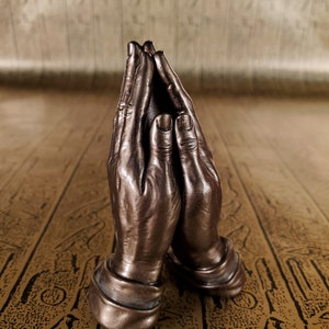 Vintage Praying Hands Mini Statue - Small Hand-crafted Mini Altar ...