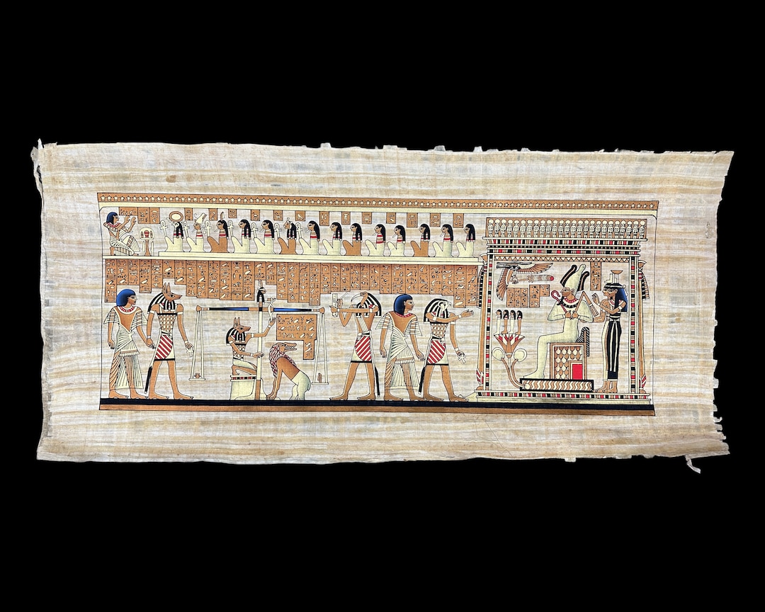 Hall of Judgement Papyrus - Ancient Egyptian Afterlife Hall of ...