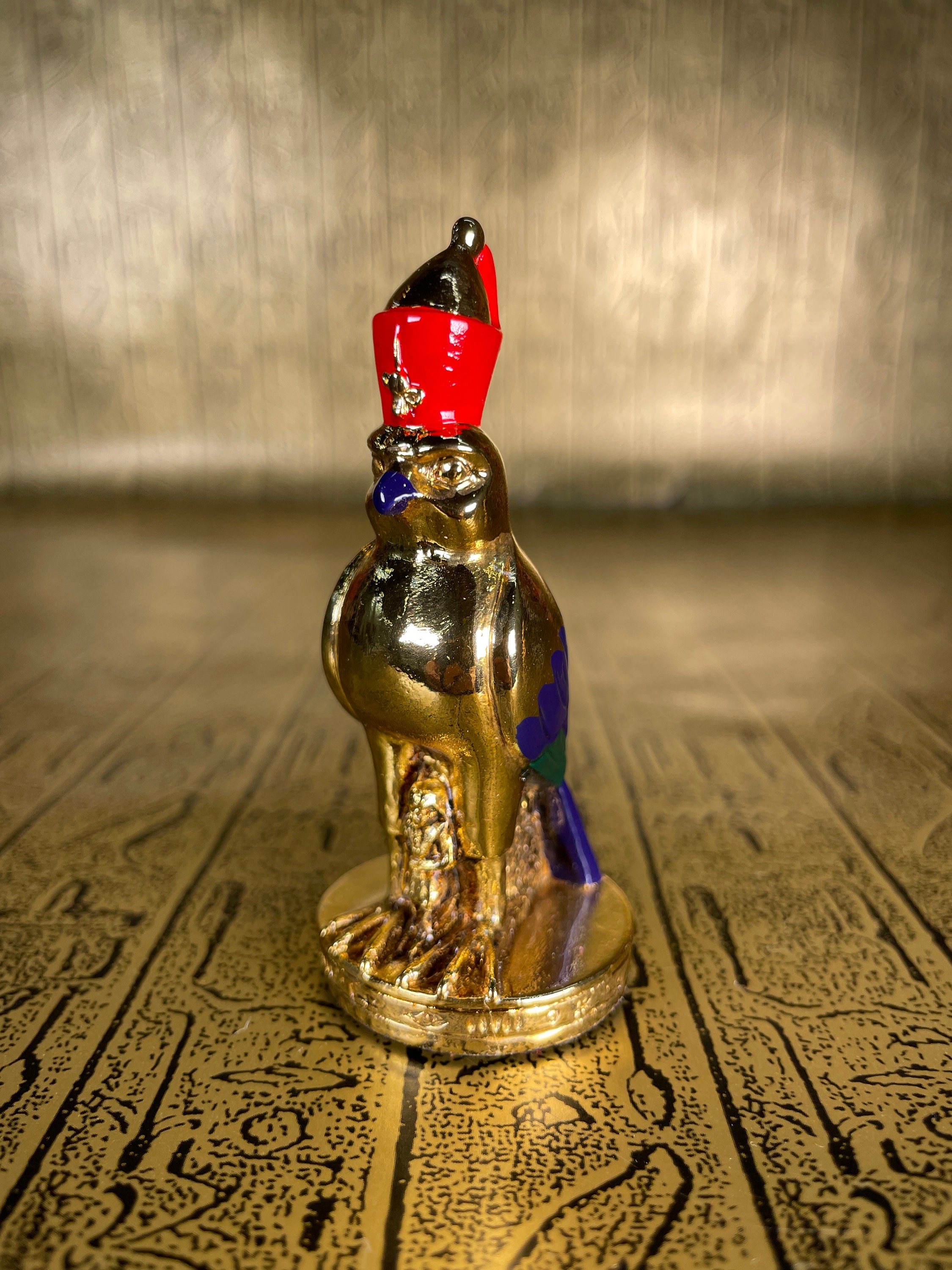 Vintage Gold Horus Mini Statue Egyptian God Horus Solid | Etsy