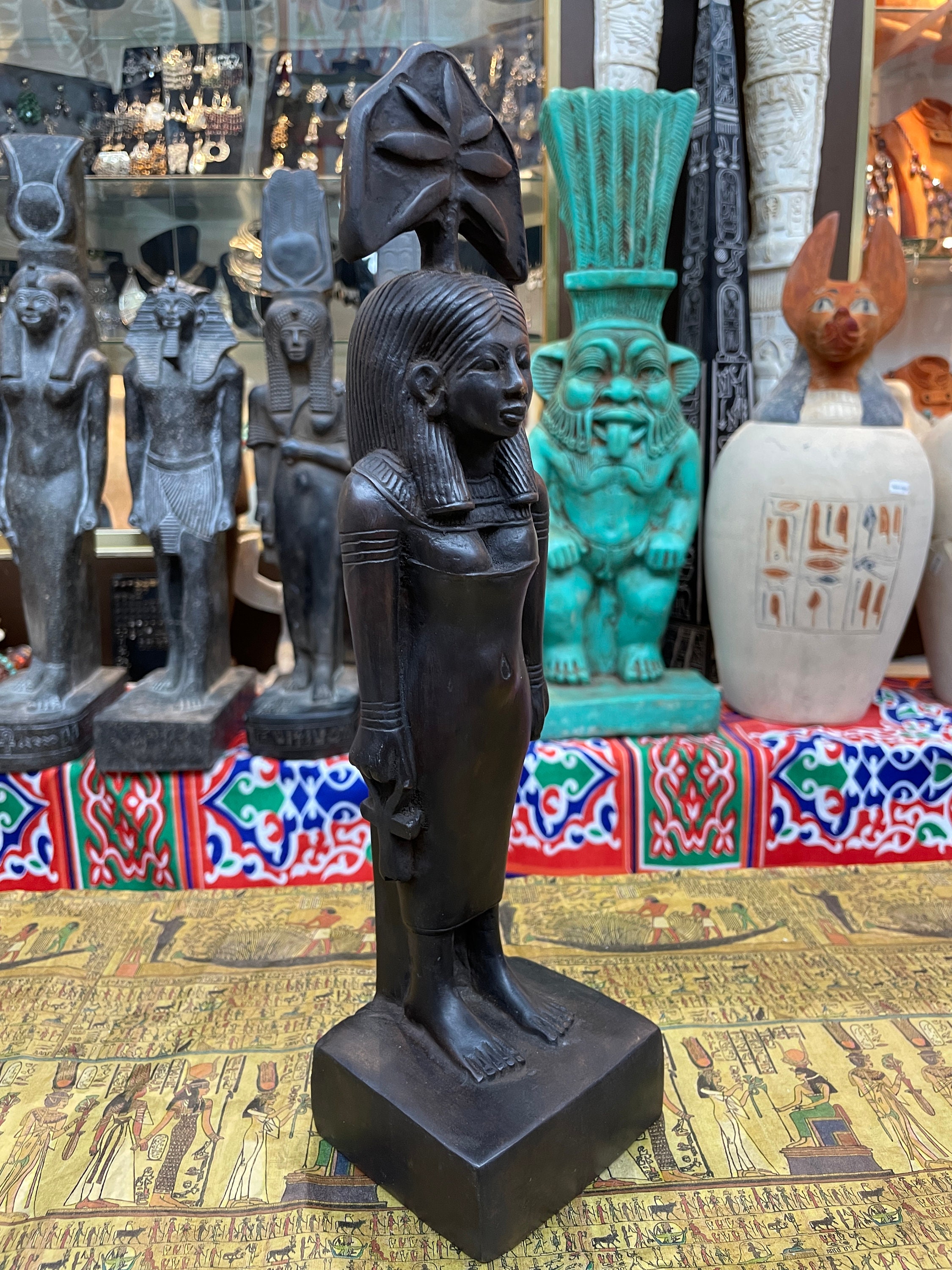 Seshat Statue - Egyptian Goddess of Wisdom & Knowledge Sesat - Made in ...