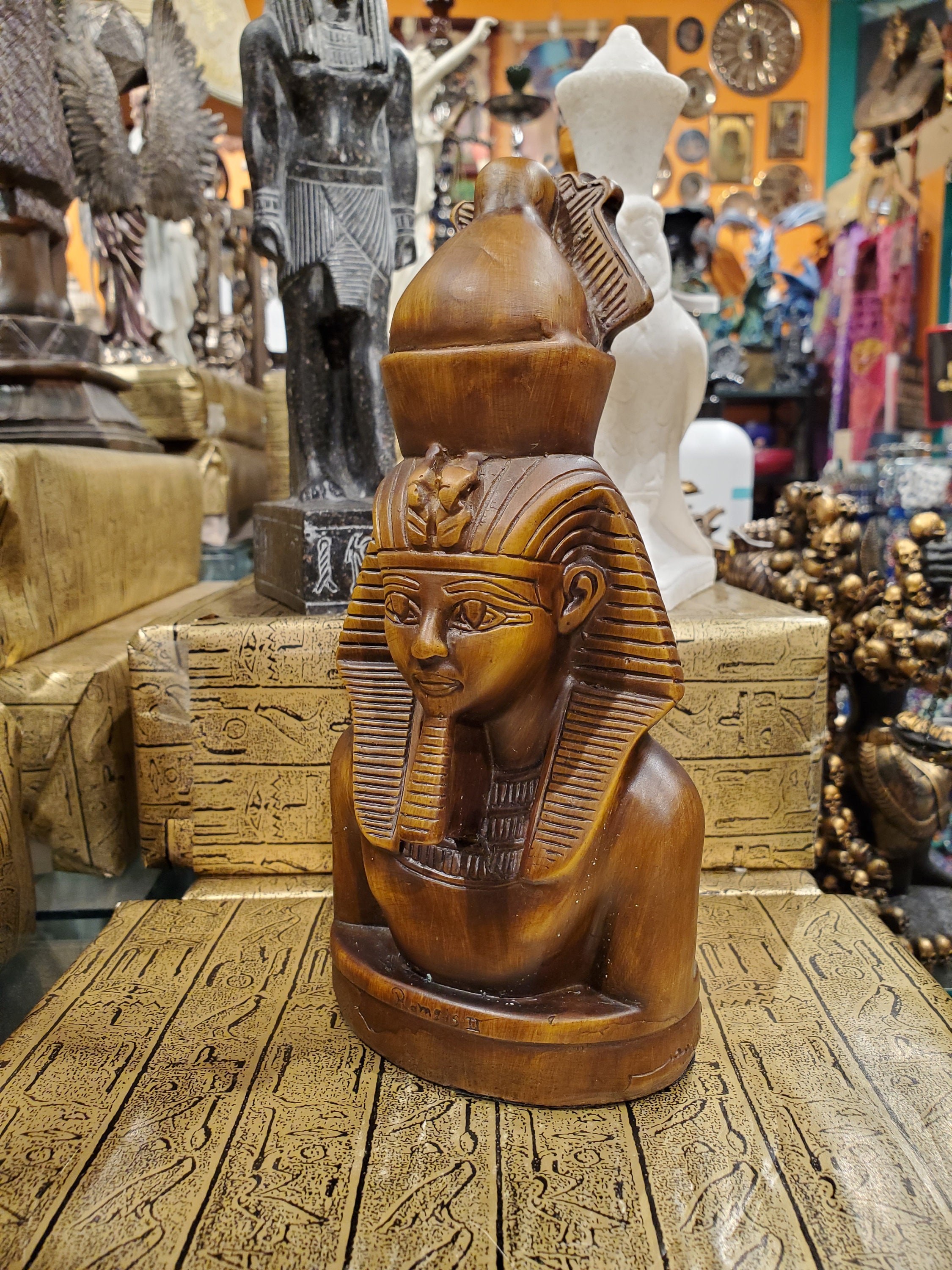 Egyptian Pharaoh Statue Ancient Egyptian Pharaonic Statue | Etsy