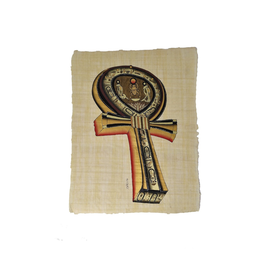 Egyptian Ankh Papyrus -symbol of Eternal Life, Balance & Positivity ...