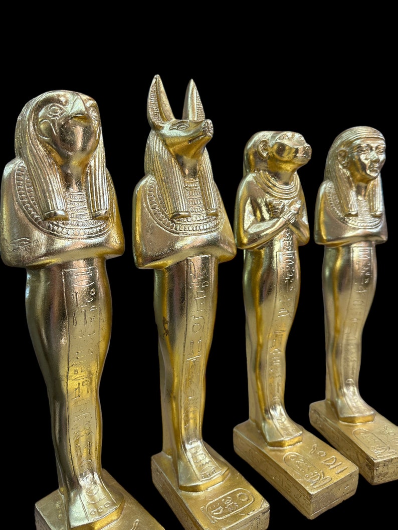Sons of Horus - Set of 4 Ancient Egyptian Statues - Imset, Hapi ...