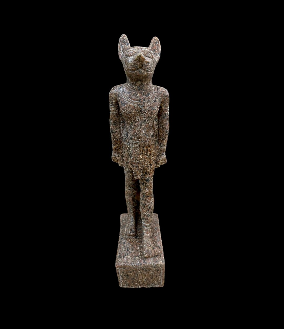 Bastet Statue - Ancient Egyptian Goddess Bast - Red Granite - Made in ...