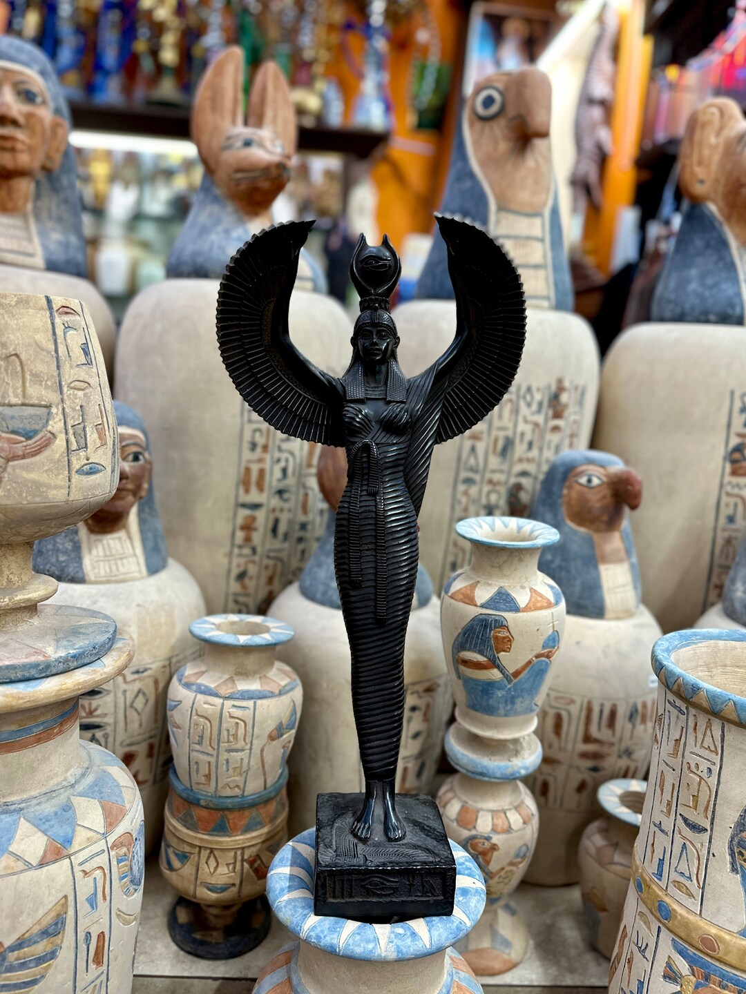 Isis Statue Ancient Egyptian Goddess Aset / Isis Altar Statue - Etsy