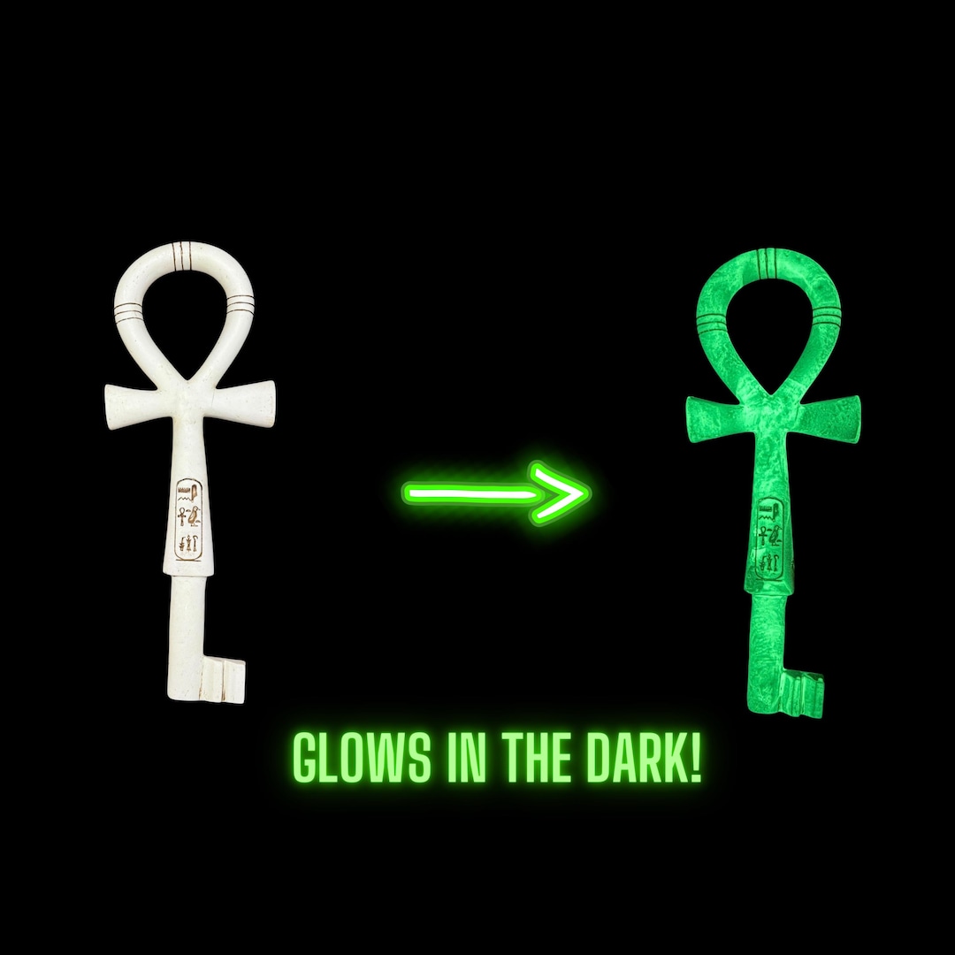Egyptian Ankh Key - Glow in the Dark - Hand-crafted in Egypt - Ancient ...
