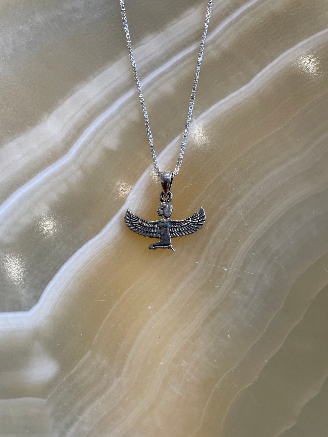 Goddess Isis Pendant - Sterling Silver - Made in Egypt - 925 Sterling ...
