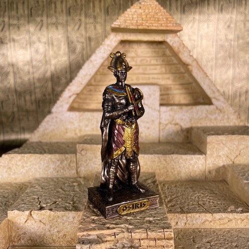 Vintage Amun Mini Statue Small Hand-painted Ancient Egyptian - Etsy