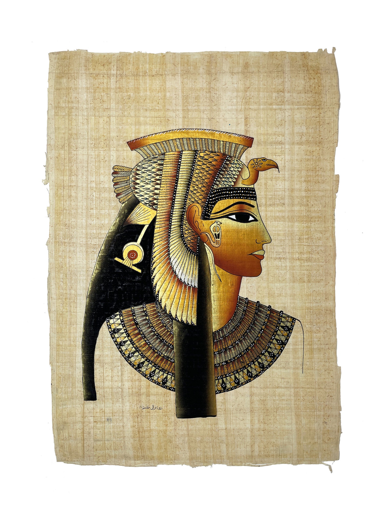 Cleopatra VII Papyrus - Ancient Egyptian Queen Cleopatra - Hand Made ...