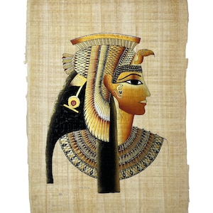 Cleopatra VII Papyrus Ancient Egyptian Queen Cleopatra Hand Made & Hand ...