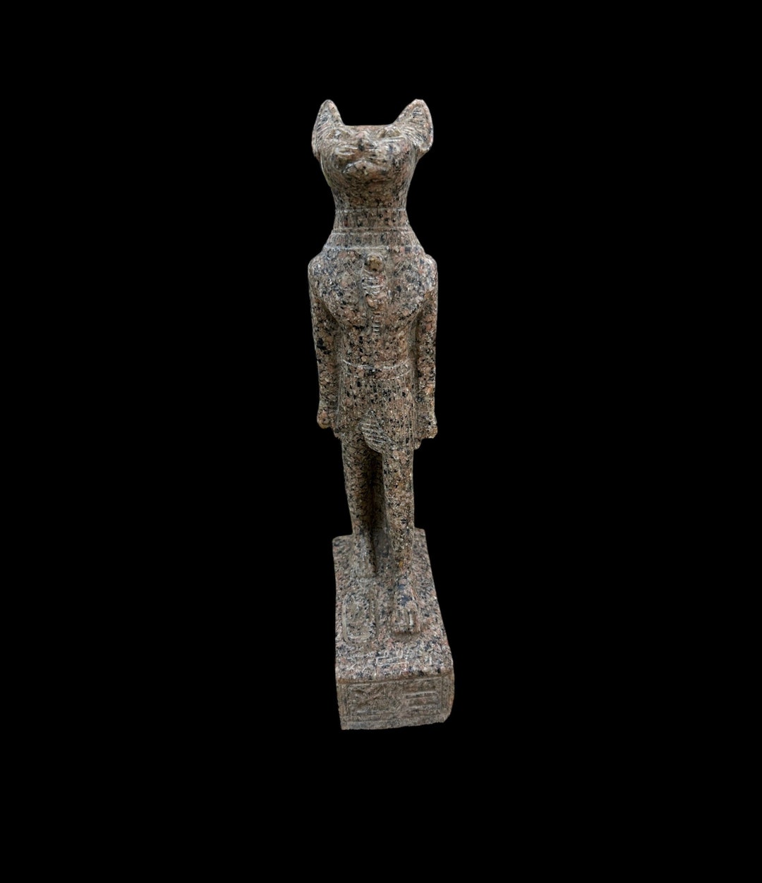 Bastet Statue - Ancient Egyptian Goddess Bast - Red Granite - Made in ...