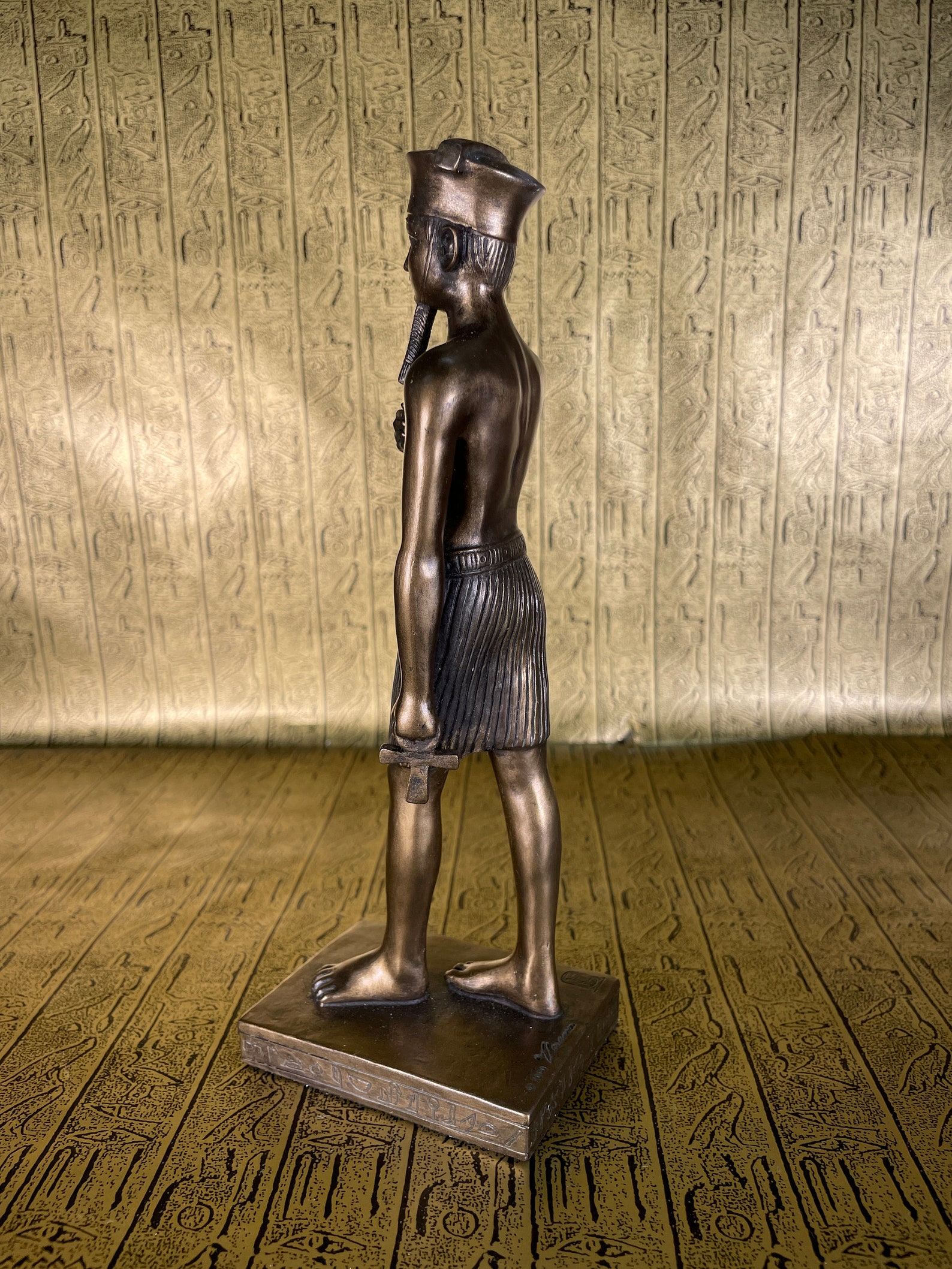 Vintage Amon Re Statue - Museum Replica Statue - Ancient Egyptian God ...