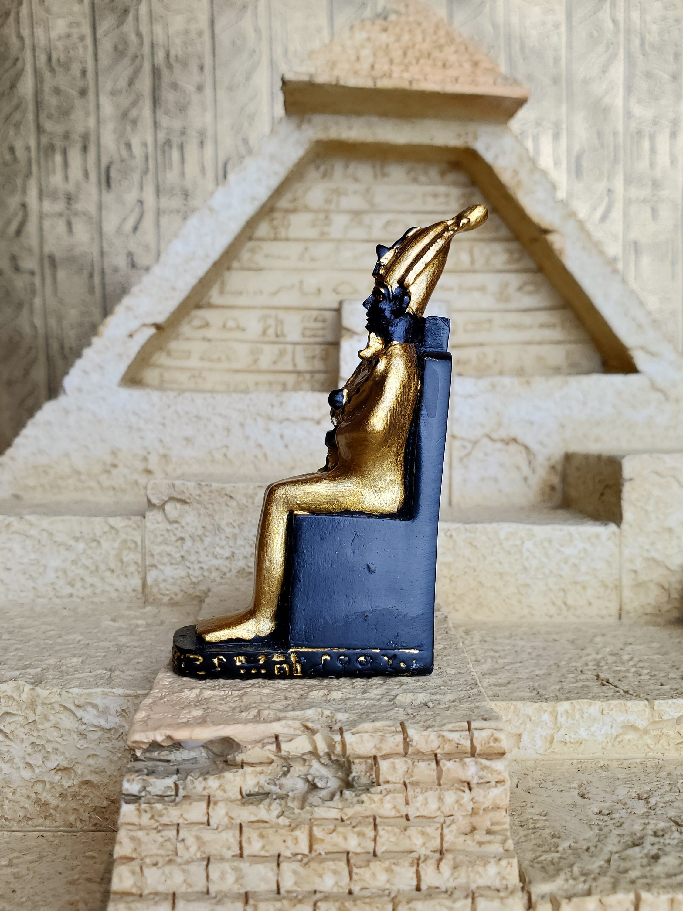 Vintage Osiris Mini Statue Ancient Egyptian God Osiris in | Etsy