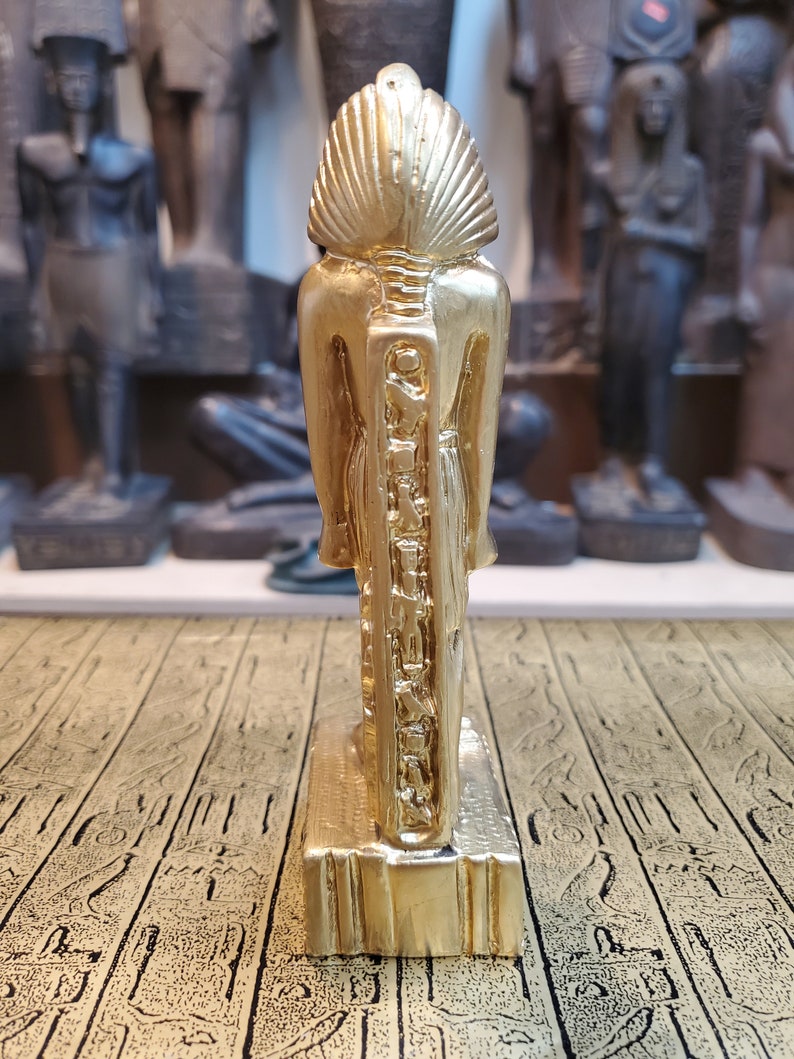 Vintage Golden Egyptian Guardian Statue Made in Egypt | Etsy