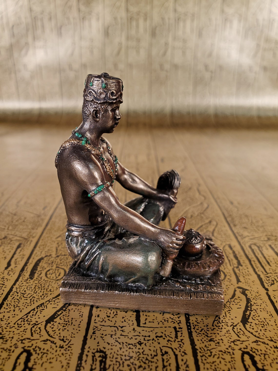 Vintage Orúla Mini Statue Small Orisha of Wisdom Knowledge - Etsy