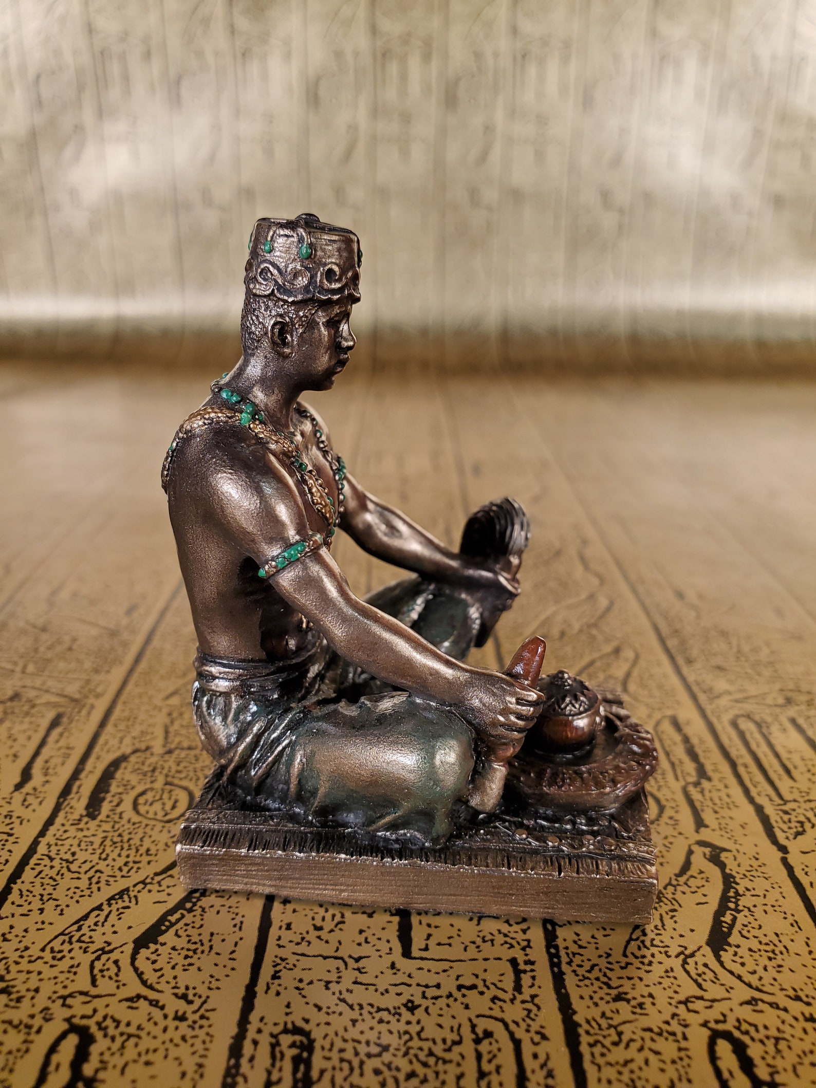 Vintage Orúla Mini Statue Small Orisha of Wisdom Knowledge - Etsy