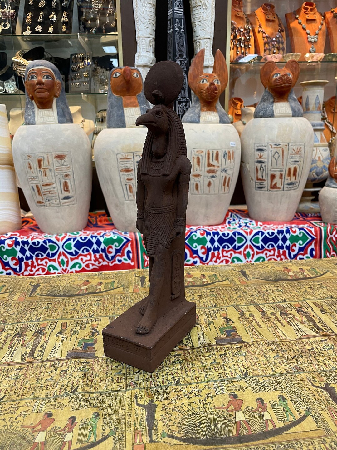 Thoth Statue Ancient Egyptian God of Wisdom & Knowledge Handmade in ...