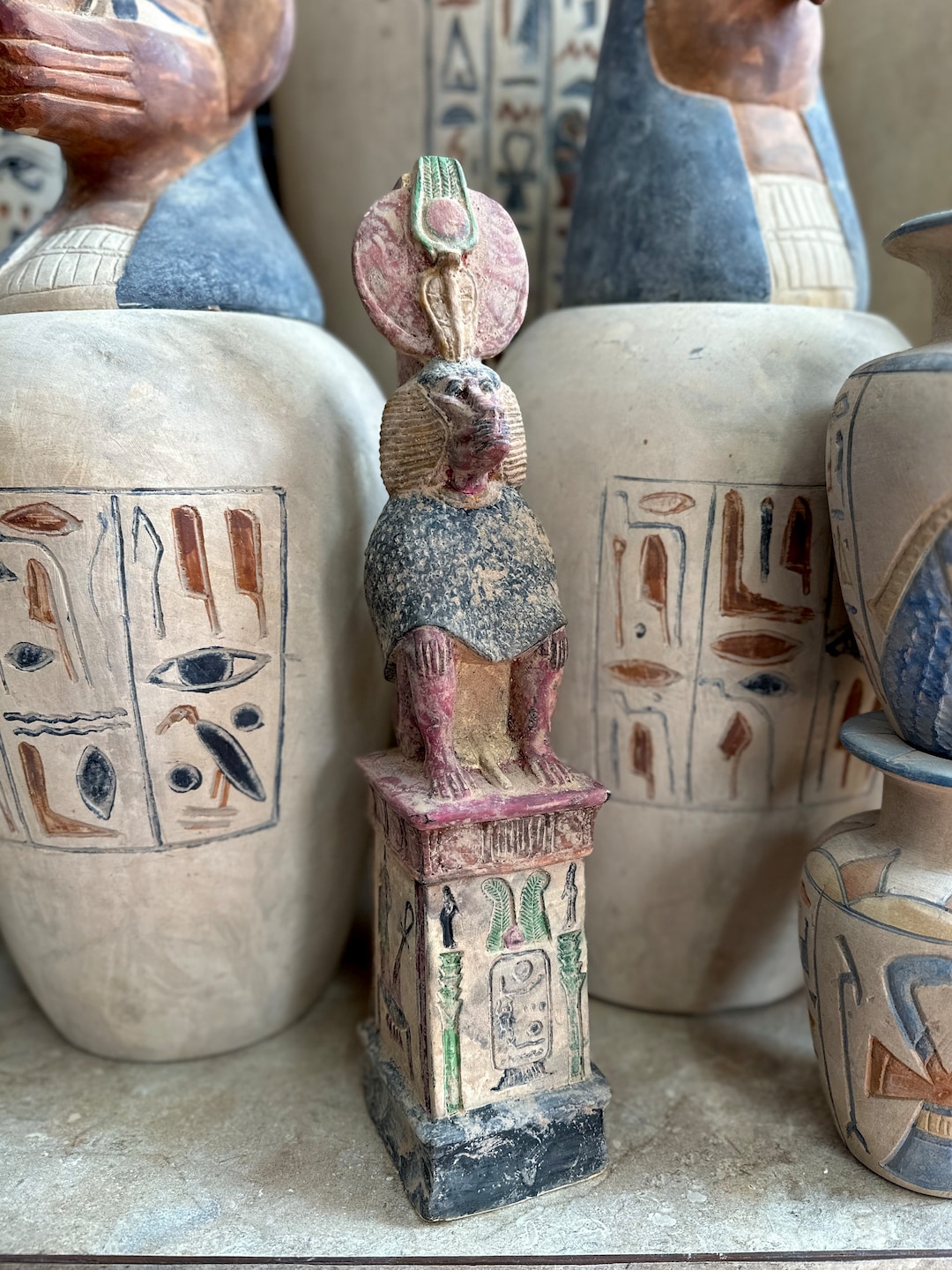 Thoth Statue Ancient Egyptian God of Wisdom & Knowledge baboon With ...