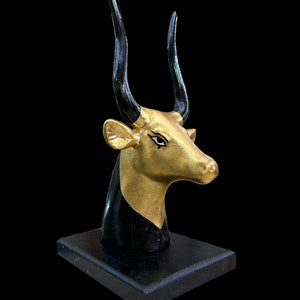 Apis Bull Bust - Ancient Egyptian Cow God Statue - Etsy