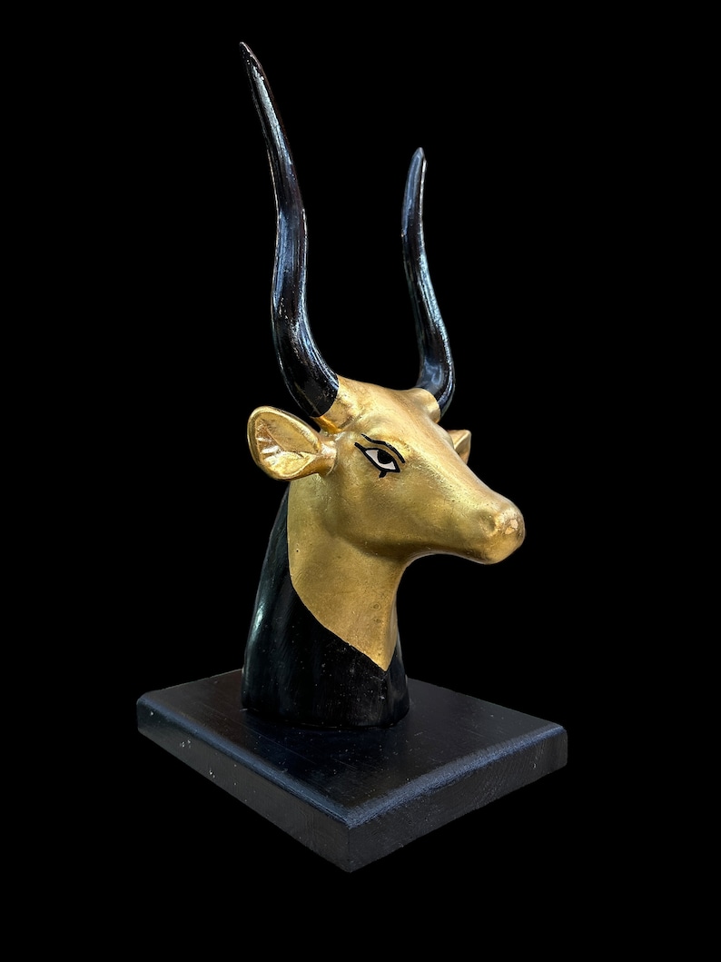 Apis Bull Bust - Ancient Egyptian Cow God Statue - Etsy