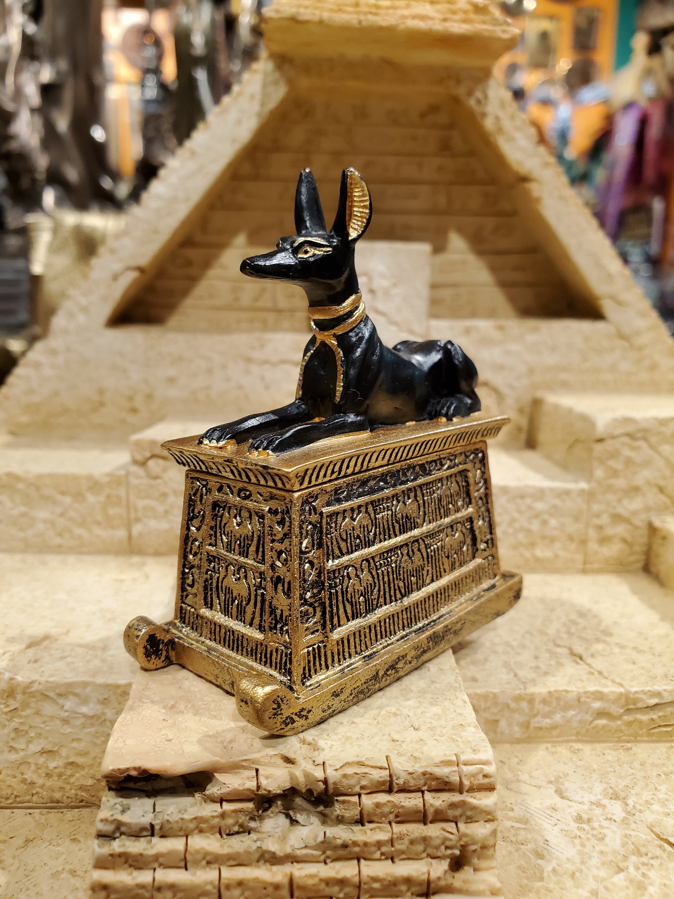Vintage Anubis Mini Sarcophage Box Ancient Egyptian God - Etsy Canada